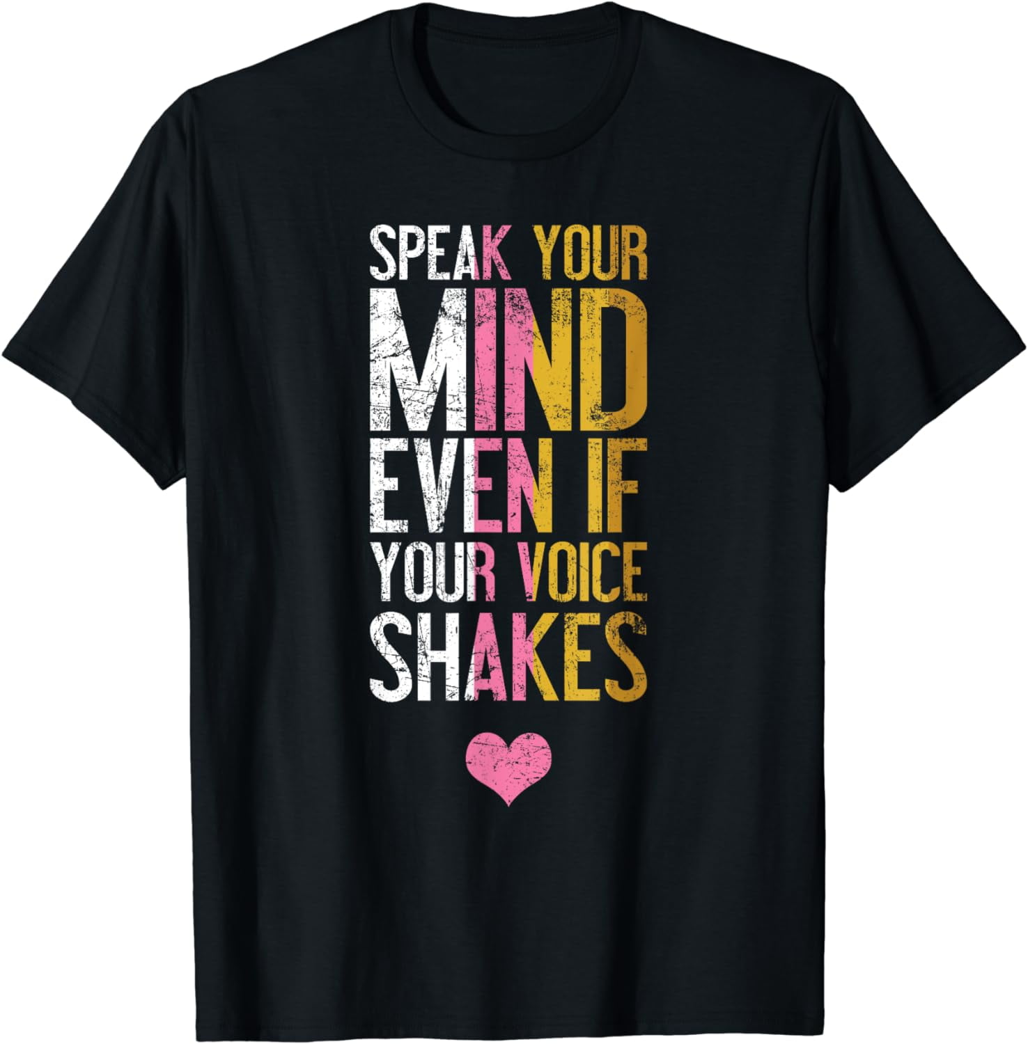 Speak your mind even if your voice shakes RBG Cotton T-Shirt - Walmart.com