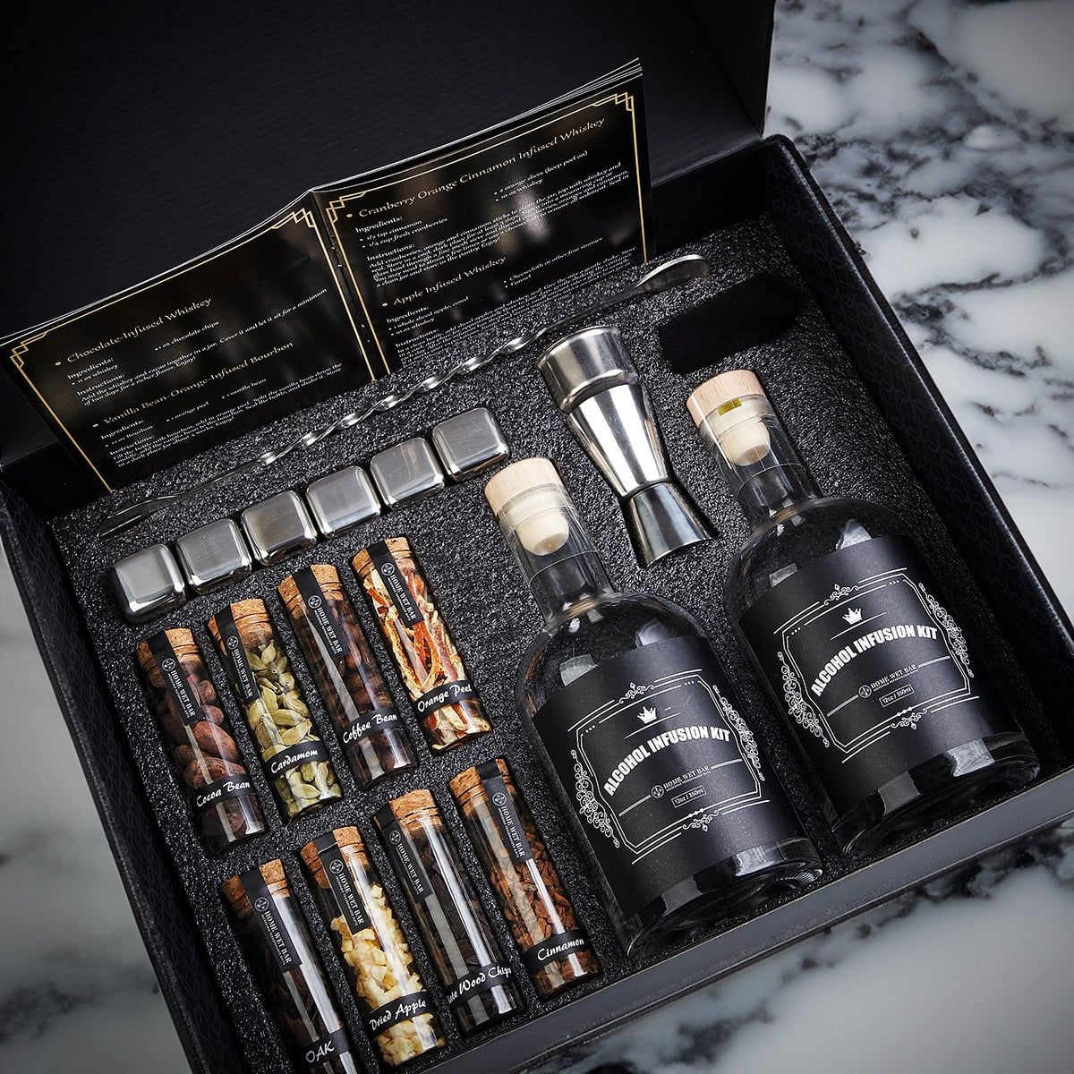 Speakeasy DIY Cocktail Infusion Kit, 15pc Mixology Set for Vodka, Gin ...