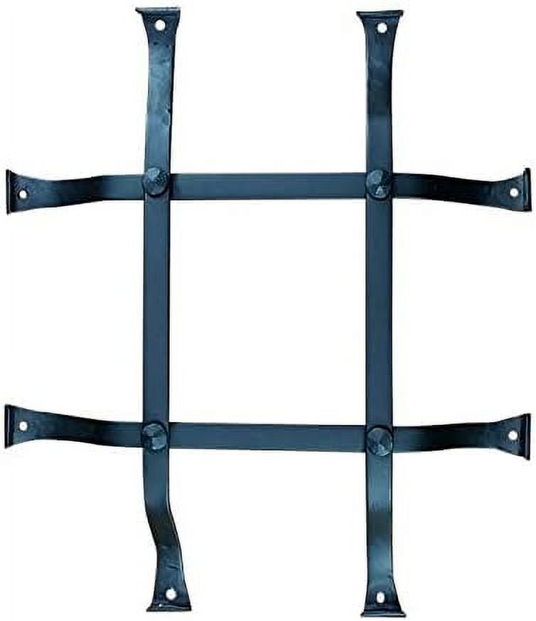Speakeasy Grille, Standard Style, Window Grille, Forged Iron, Flared ...