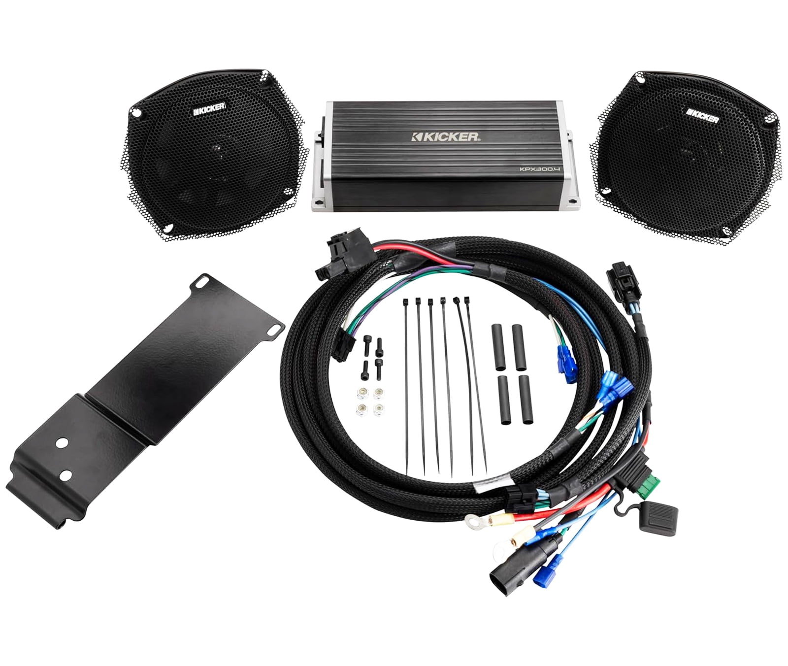 Kicker 50HDR982 5.75" Motorcycle Speaker Amp 50W RMS for 98-13 Harley ...