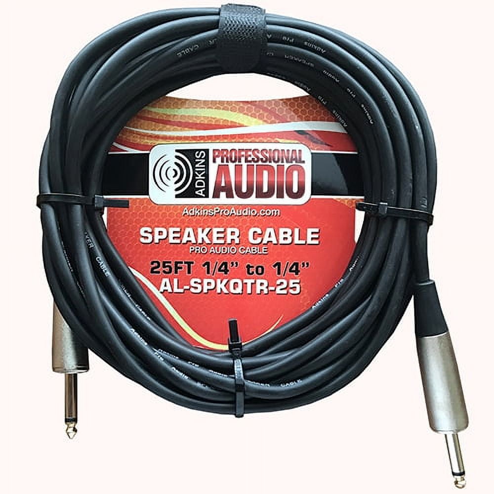 Speaker Cable Quarter to Quarter 25'- Adkins Professional Audio ...