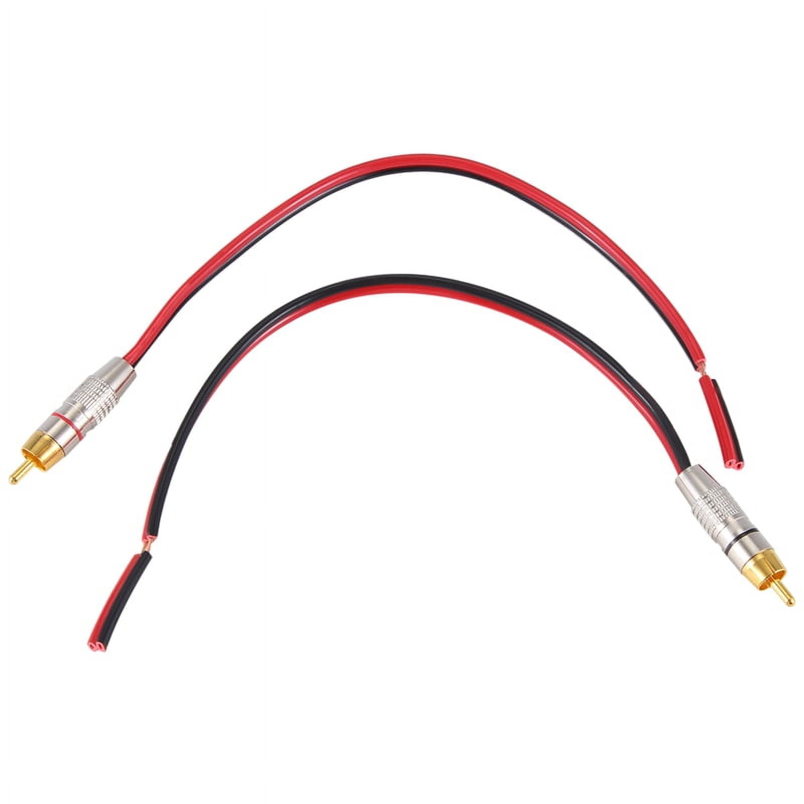 Speaker Cables to RCA Plugs Adapter, 2-Channel (1 Foot) - Walmart.com