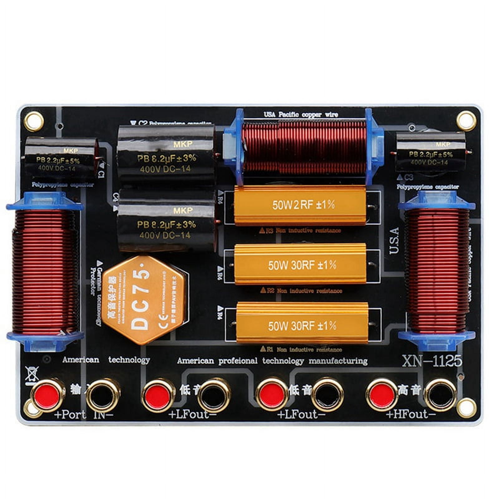 Speaker Crossover 1300W High Power Two Frequency Divider One High Two ...