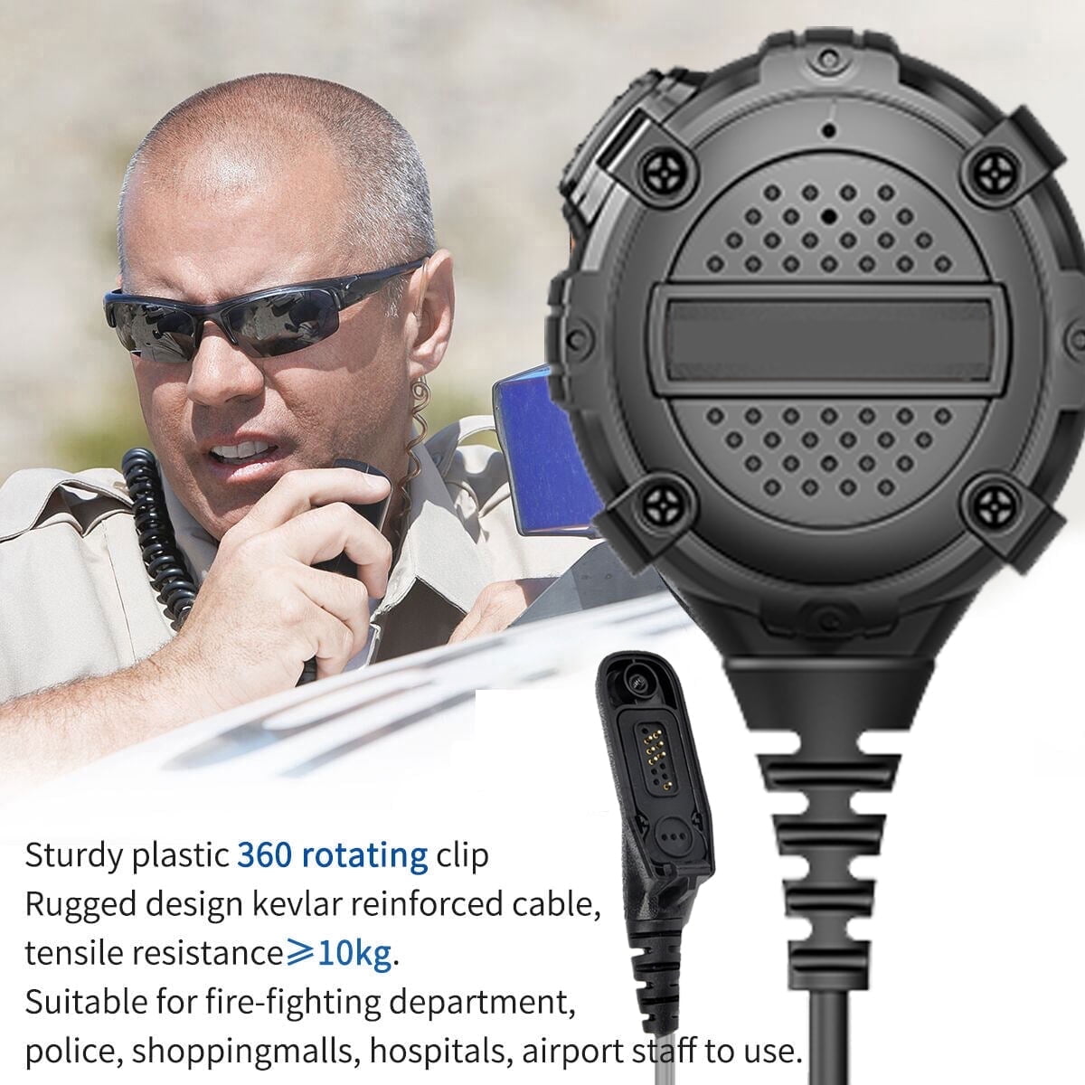 Speaker Mic for Motorola APX 6000 7000 8000 XPR 6350 6550 7350 7550e ...