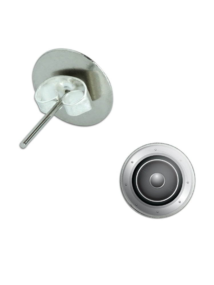 Speaker Music Pierced Stud Earrings - Walmart.com
