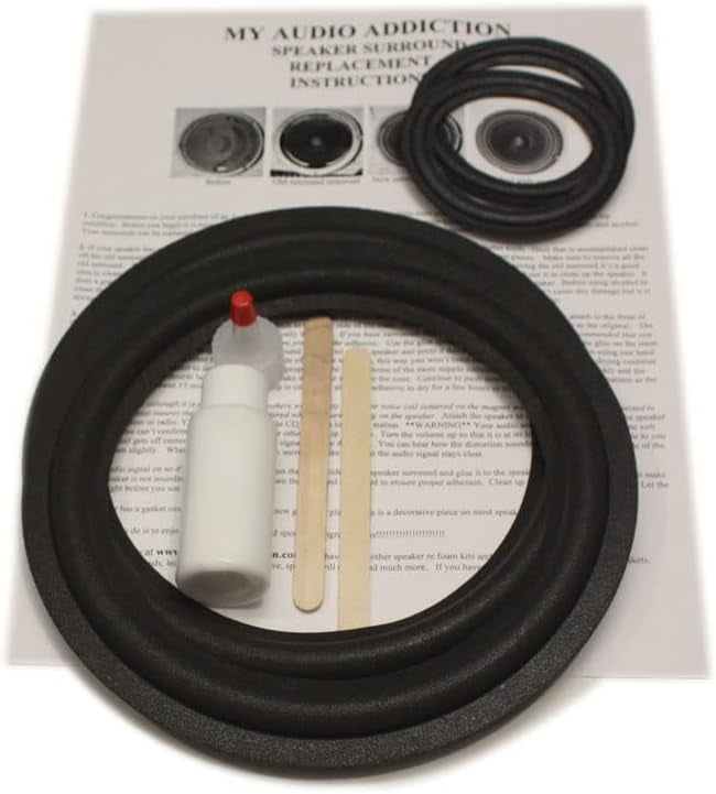 Speaker Surround Repair Kit Infinity RS- 4000, RS4000 A 8"+ 3.5 ...