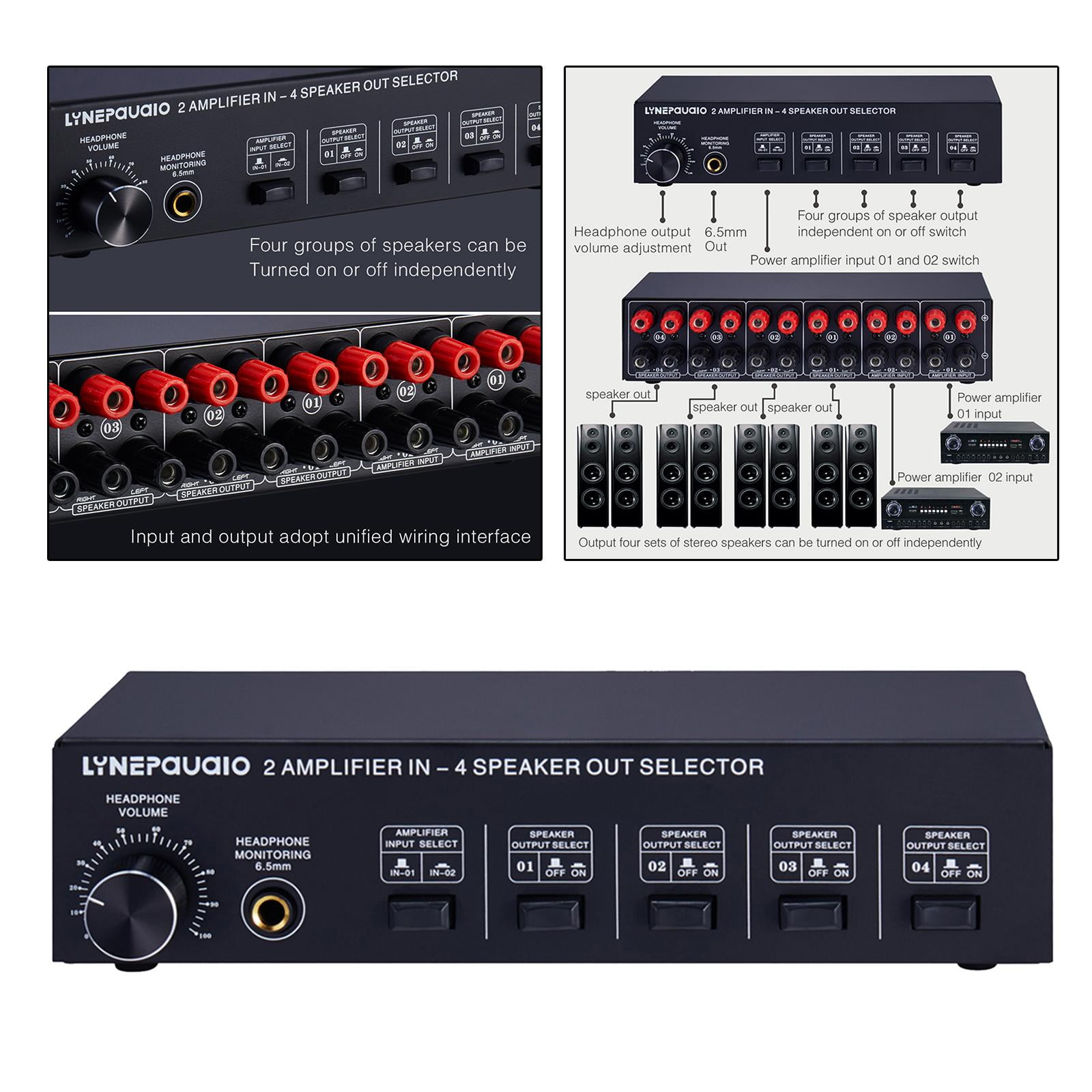 Speaker Switchers 2 input 4 output Switchers Speaker Distributors ...