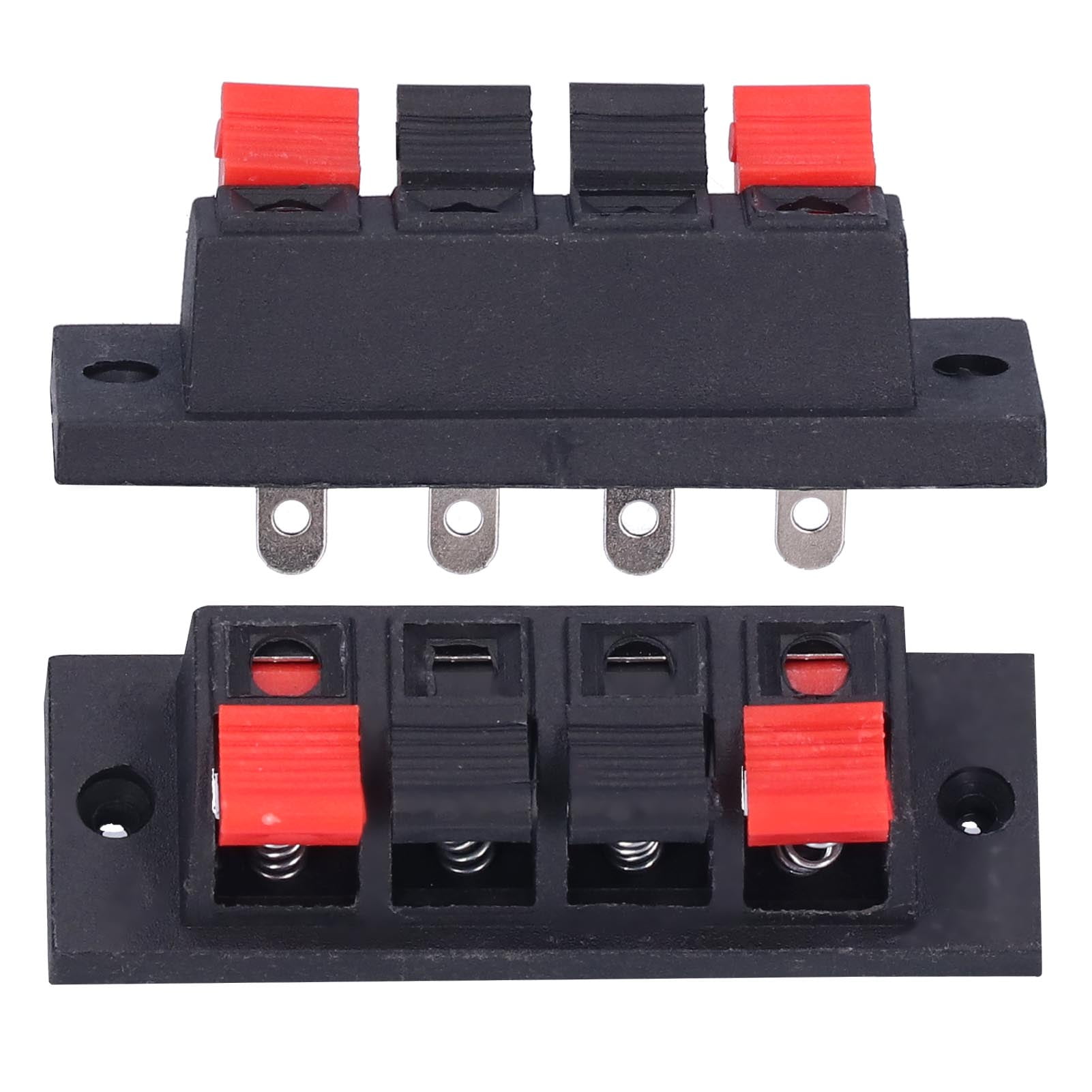 Speaker Terminal 4 Way Block,10Pcs Speaker Terminal 4 Way Block Quick ...