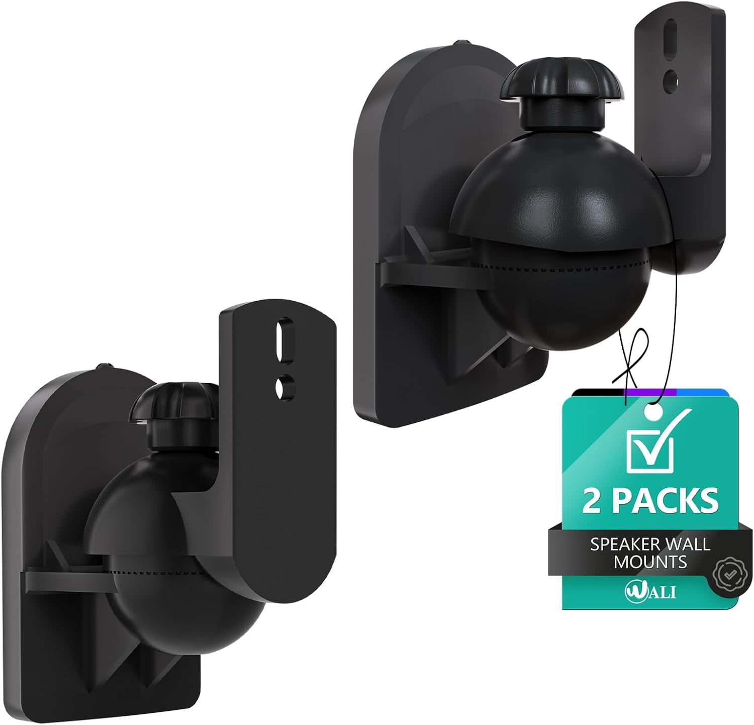 Speaker Wall Ceiling Mounts One Pair, Bookshelf Mount Brackets ...