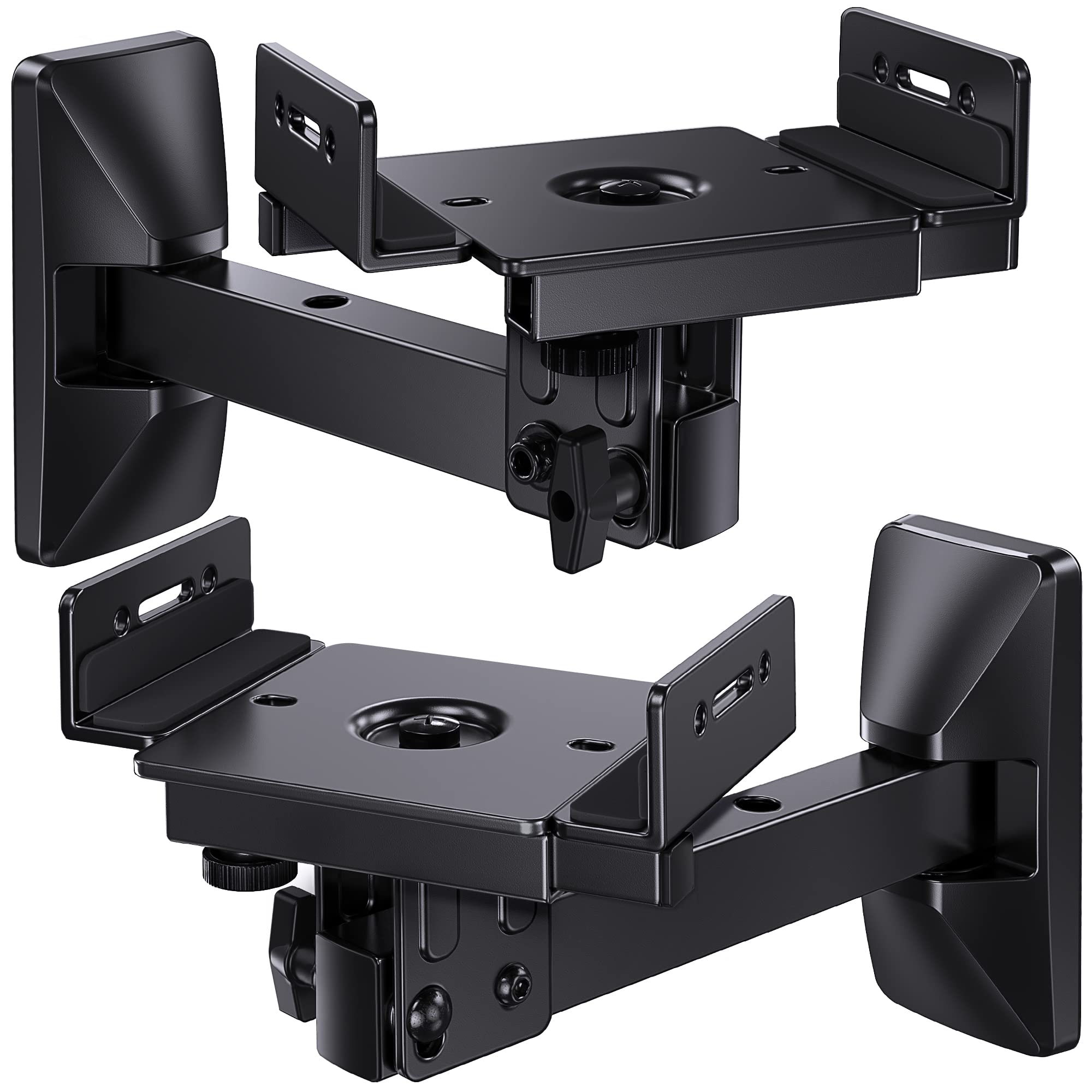 PYLE PSTNDW15 - Dual Universal Adjustable Wall Mount Speaker Bracket ...