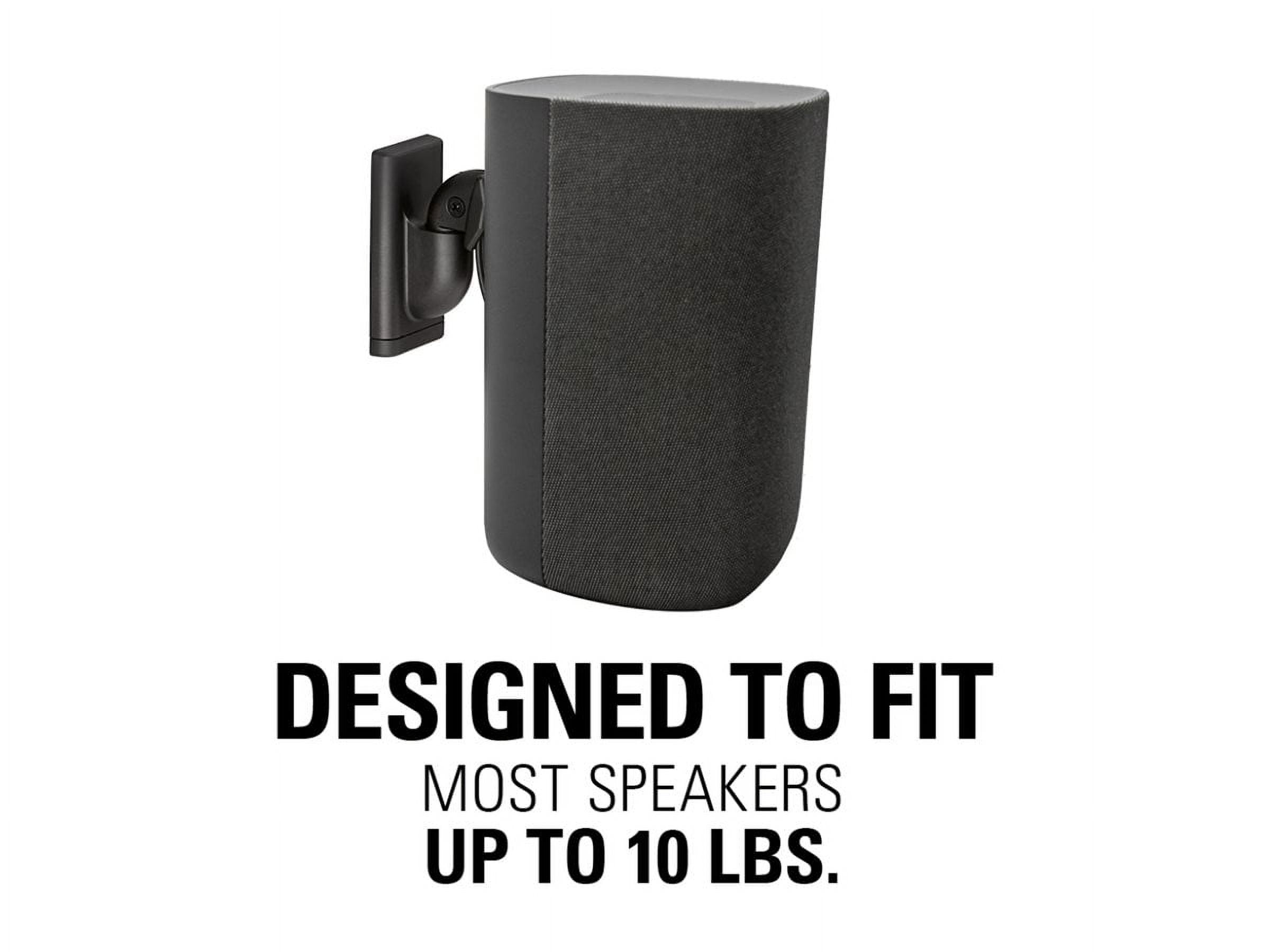Speaker Wall Mounts for Bookshelf Speakers up to 10 lbs - Pair ...