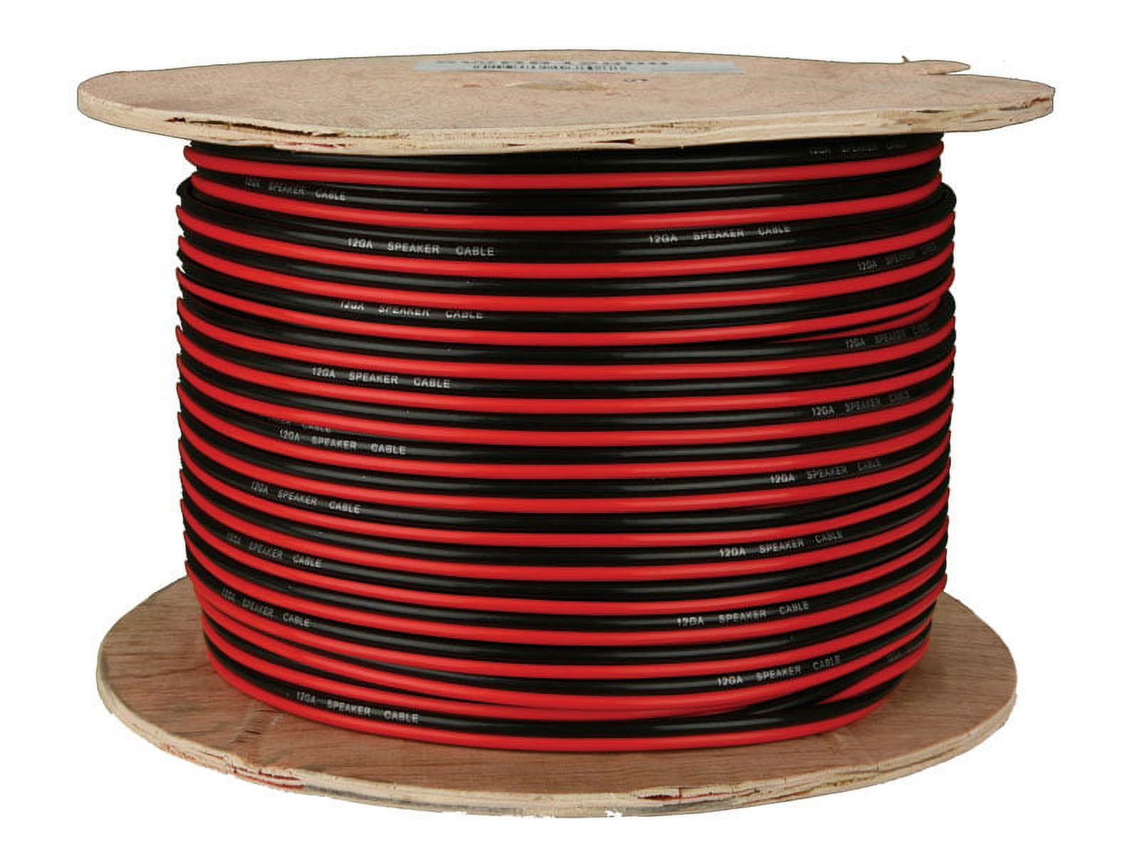 Speaker Wire 16 Gauge Red-Black Paired - Coil of 500 feet - Walmart.com