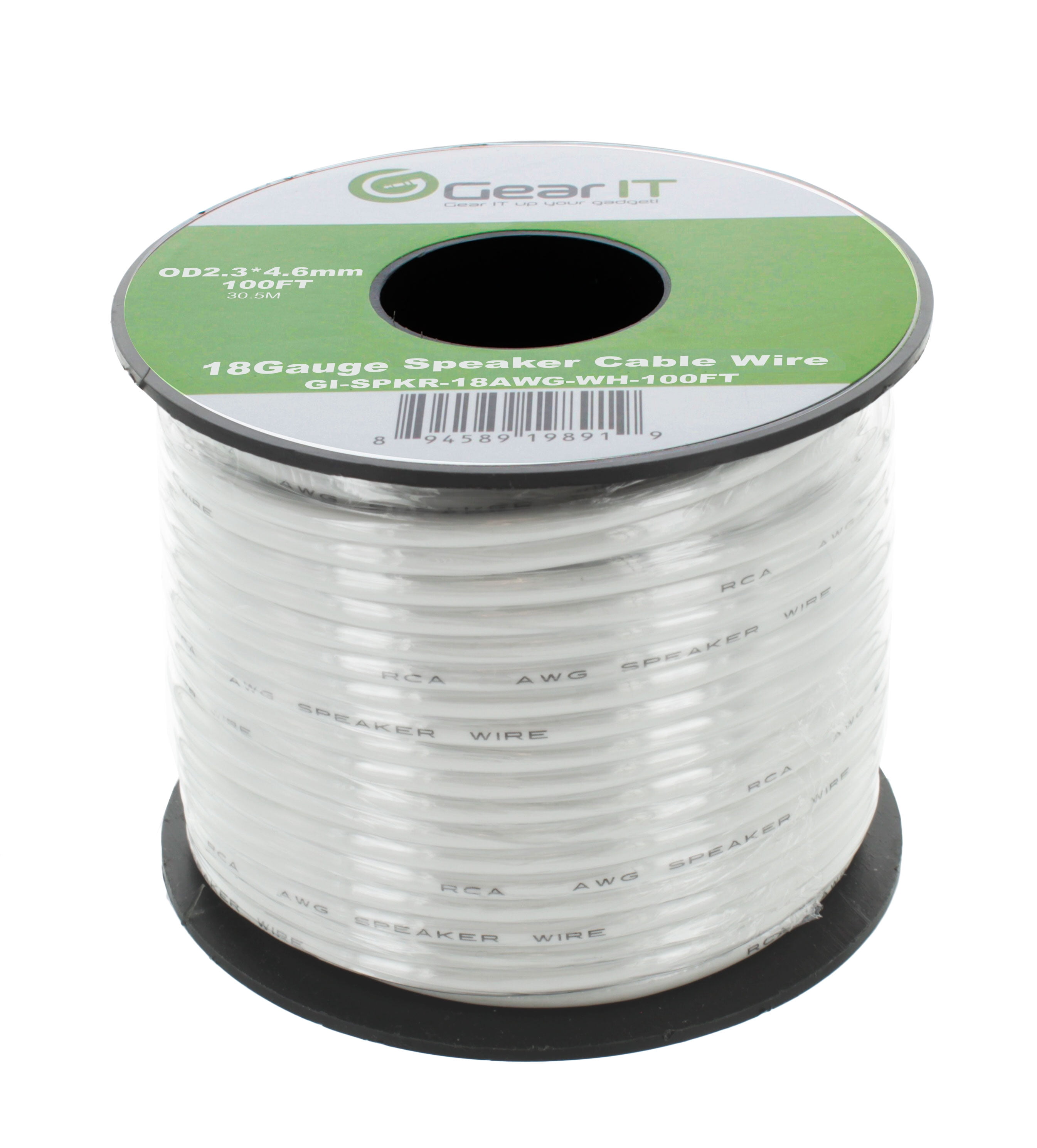 Speaker Wire , 18-Gauge Speaker Wire, GearIT 18AWG (100 Feet / 30.48 ...