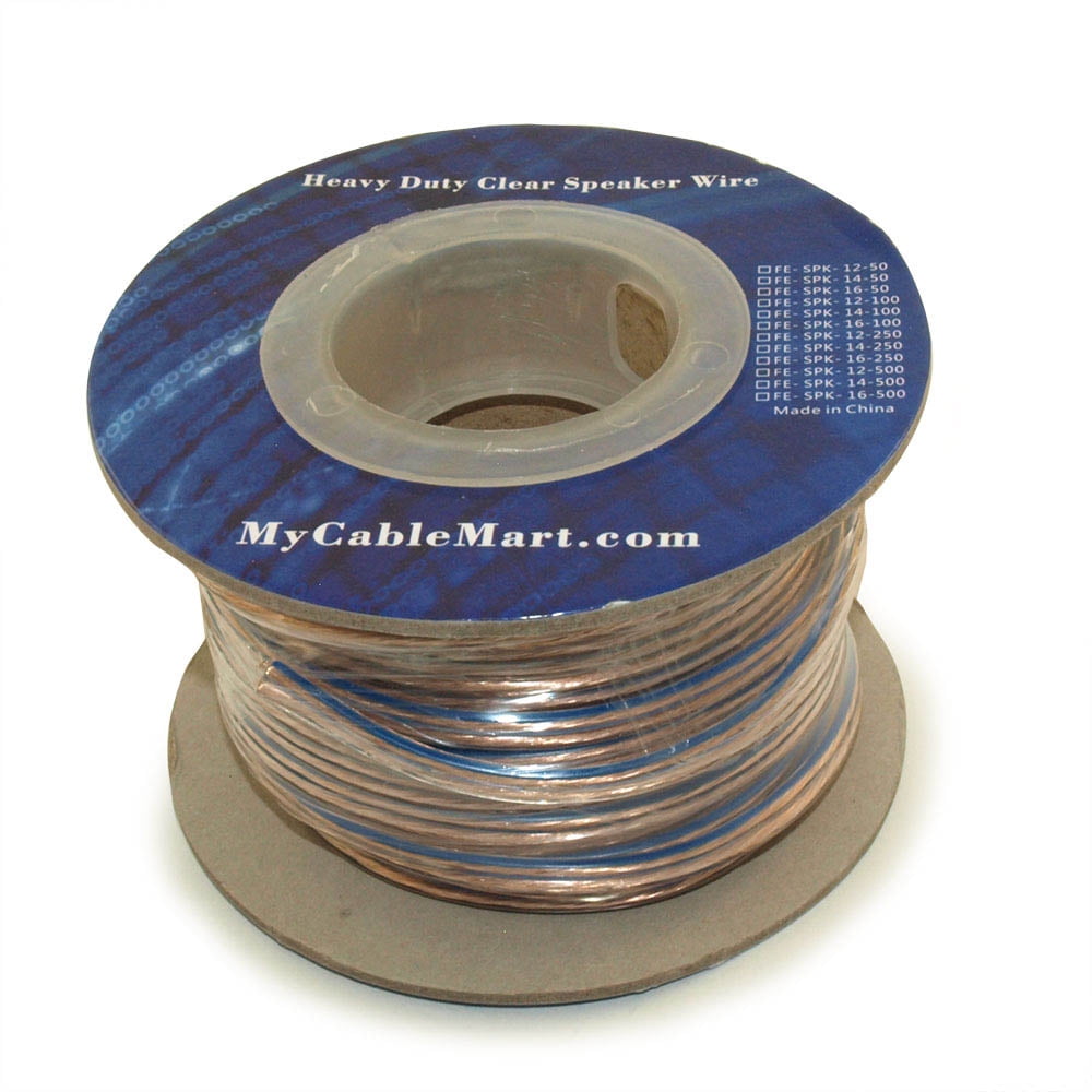 Speaker Wire, 50ft, 16AWG Copper Enhanced Loud Oxygen Free - Walmart ...