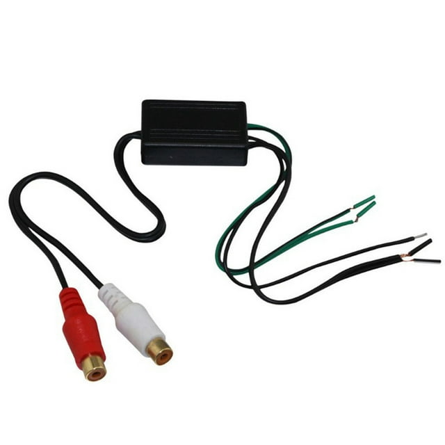 Speaker to 2 RCA Line Output Converter IN/OUT High/Low for Car Audio ...