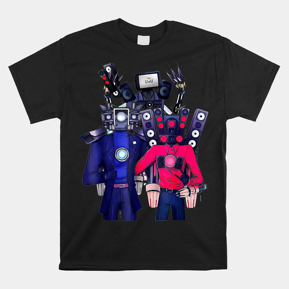 Speakerman Skibidi Toilet Shirt Cameraman Tvman V1 V2 Shirt - Walmart.com