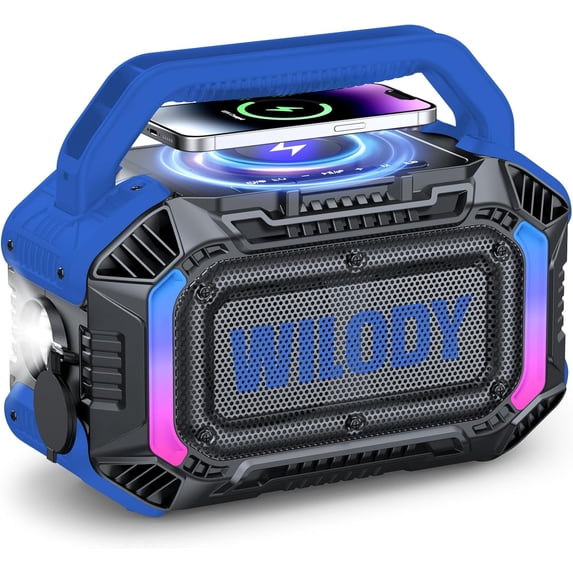 Speakers , 100W Loud Outdoor Speaker with Bass, IPX7 Floatable, 20H ...