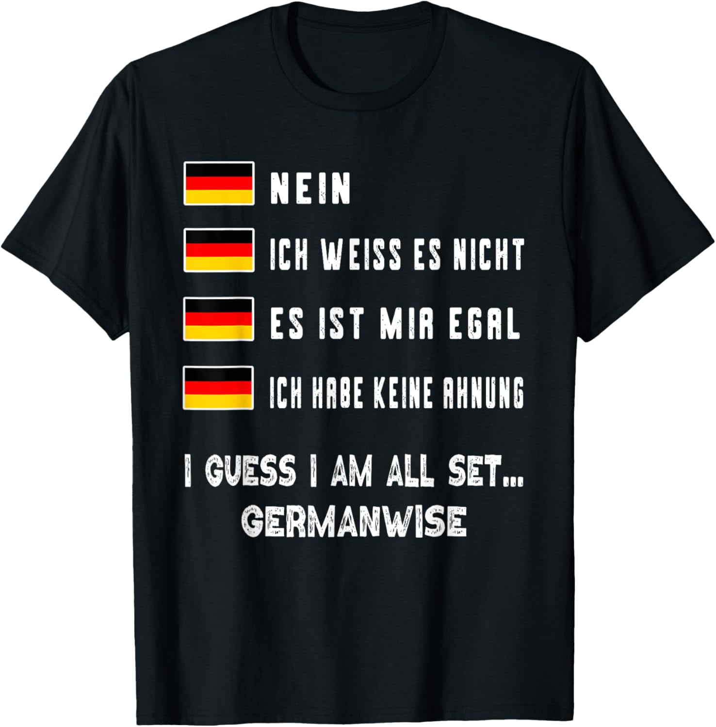 Speaking German Shirt Funny Deutsch Student German Language T-Shirt men ...