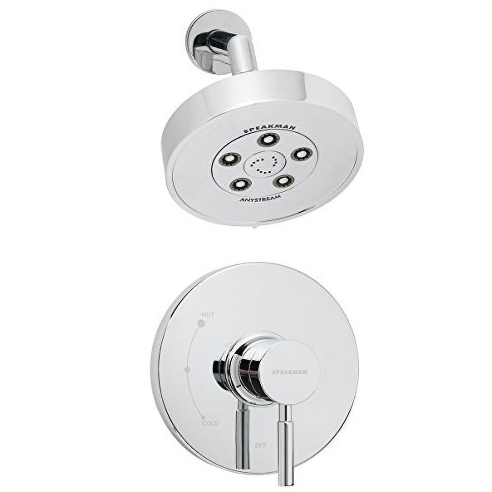 Speakman, Polished Chrome SLV-1010 Neo Trim and Shower Combination ...