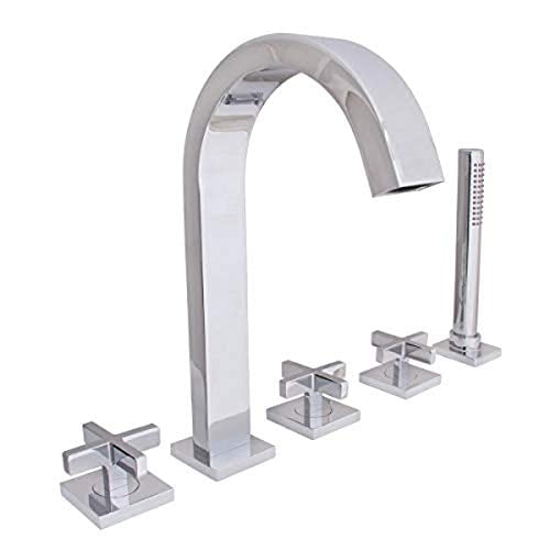 Speakman SB-2531 Lura 5-Hole Roman Tub Faucet with Cross Handles PC ...