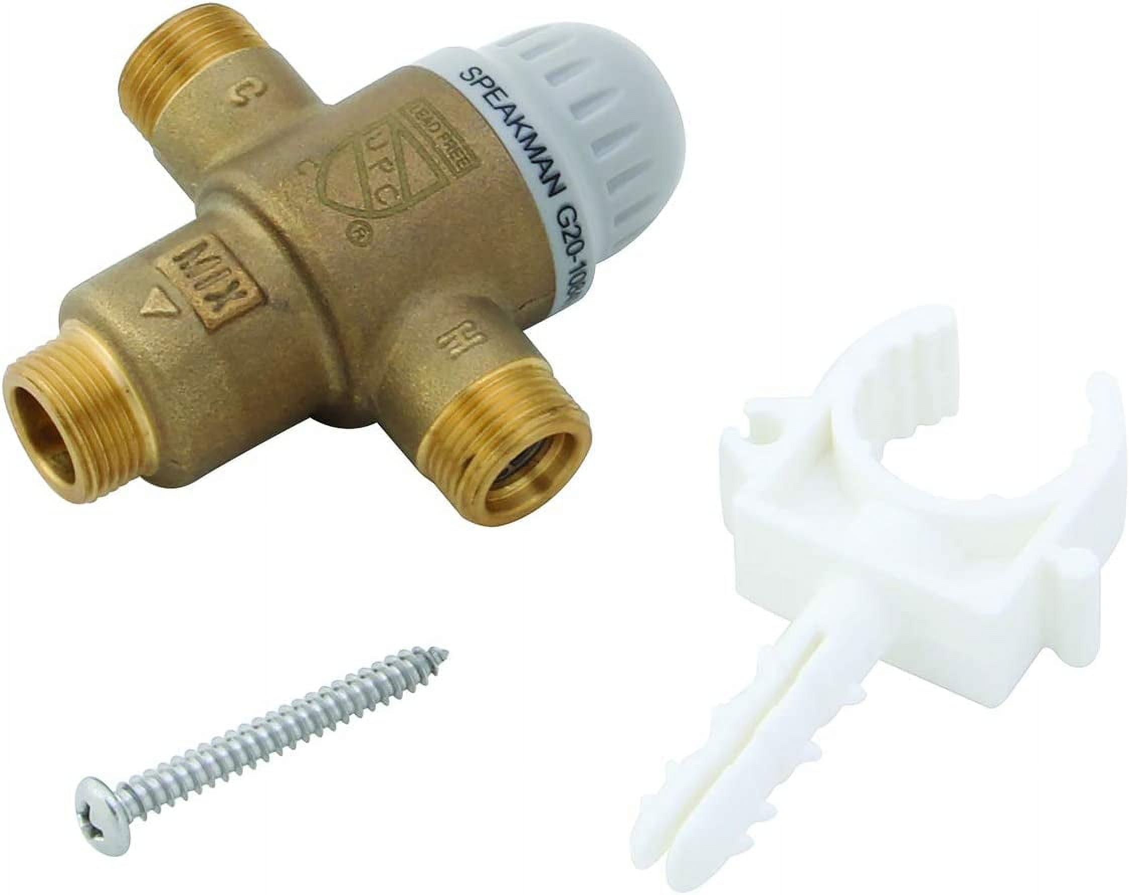 Speakman TMV Under Counter Thermostatic Mixing Valve, Rough Brass ...