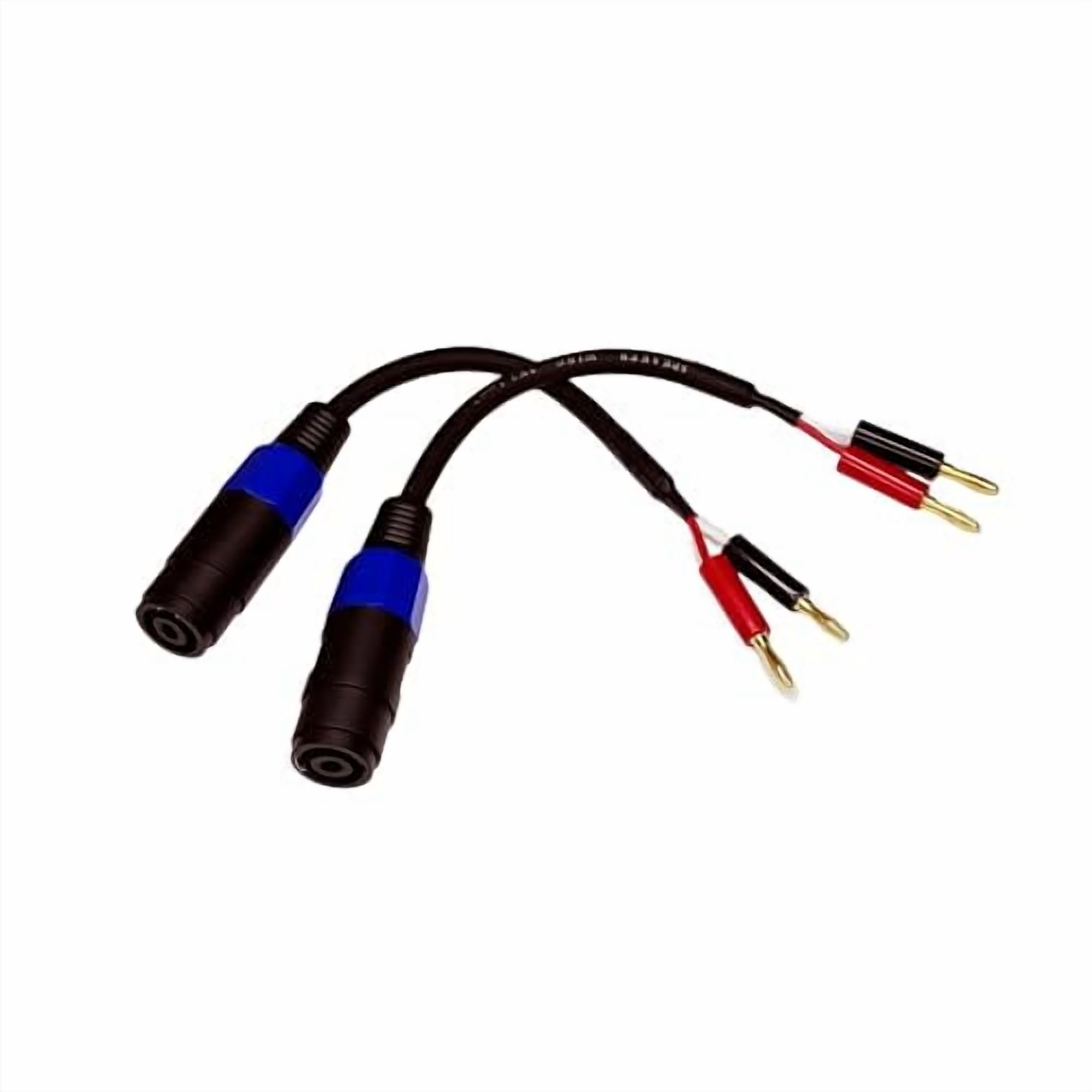 Speakon Cables, 2 Pack NL4FX Speaker Cable with Gold Plated Banana ...