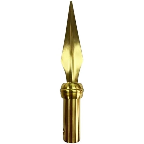 Spear Flag Pole Topper, Gold Square Copper Spear, National Flag Head ...