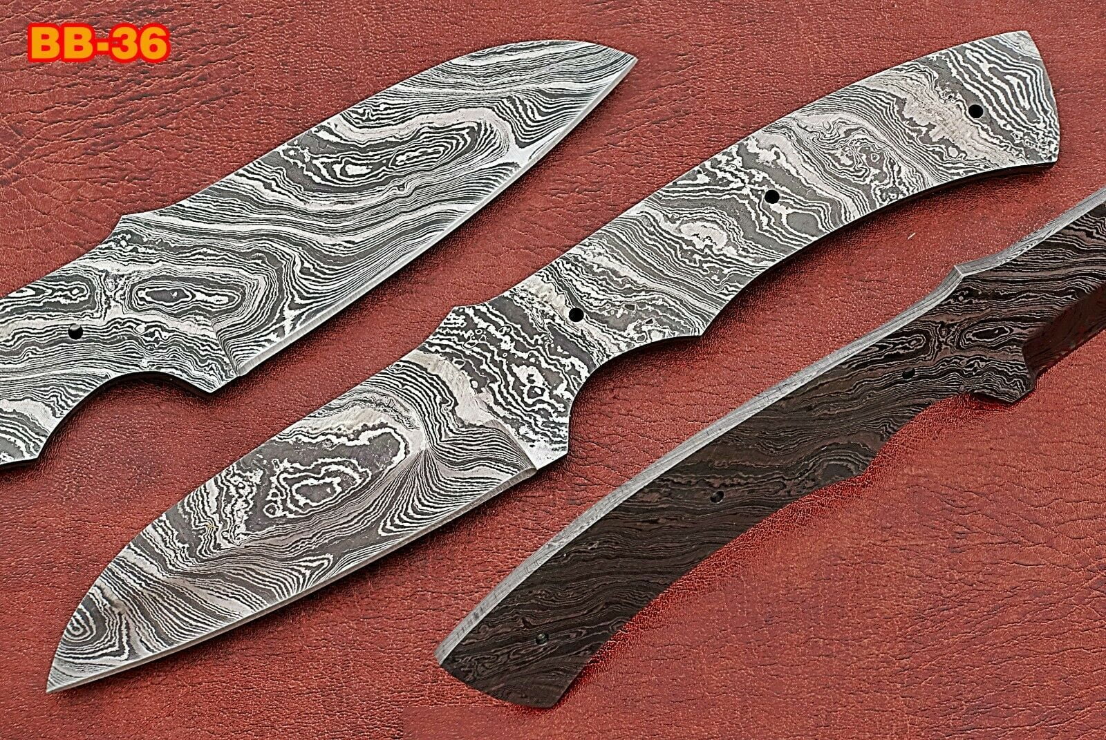 Spear point blank blade, 9" hand forged Damascus steel knife with 4.5 ...