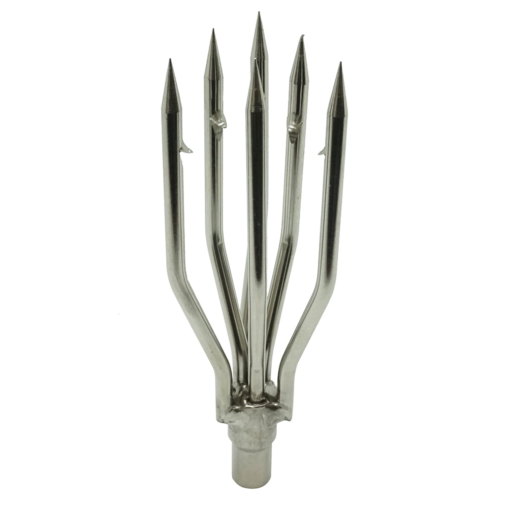 Spearfishing Lionfish 4.5" 6mm Pole Spear Tip 6 Prong Head Paralyzer w ...