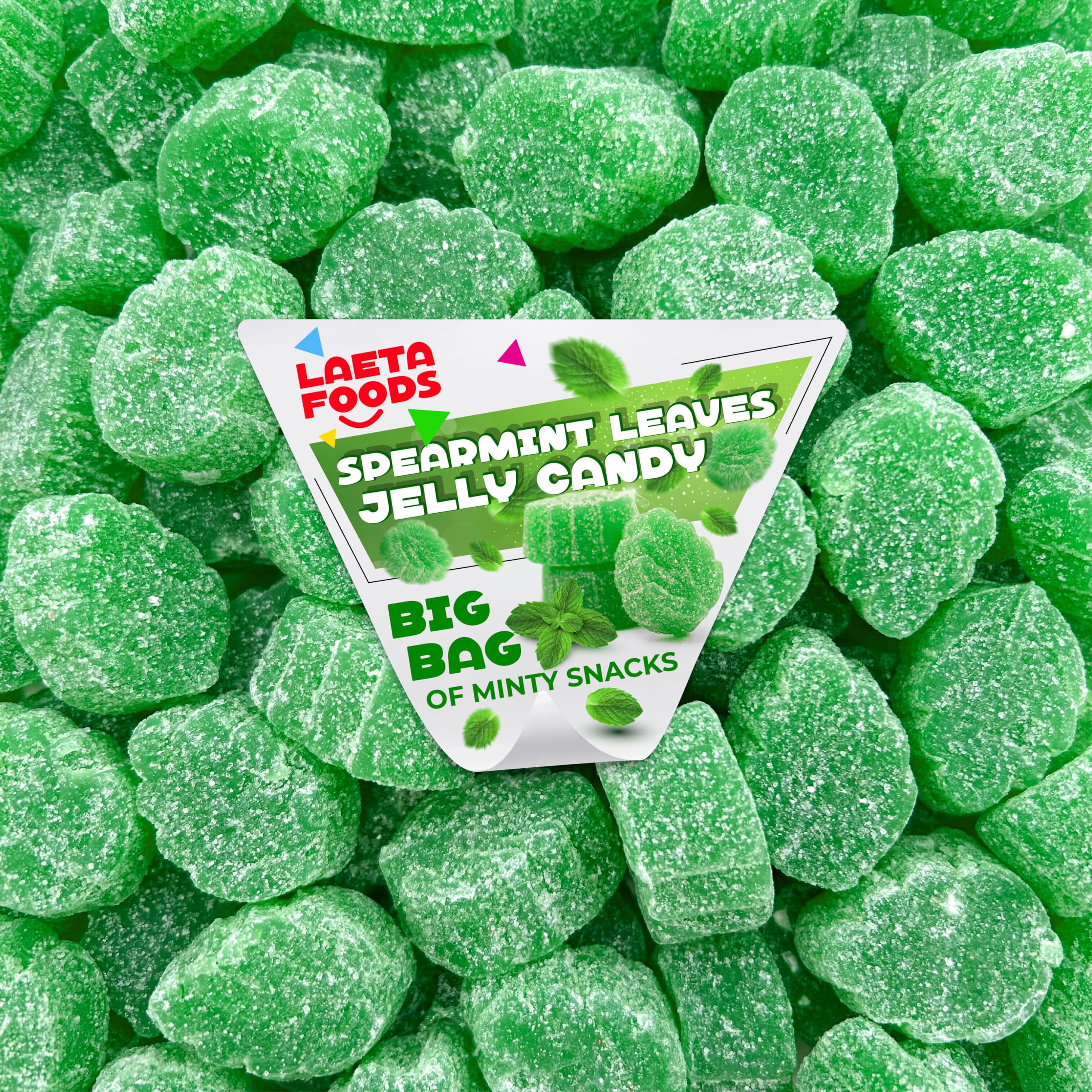 Spearmint Leaves | 2 BCF26 Pound Bag | Jelly Candy | Soft Refreshing ...
