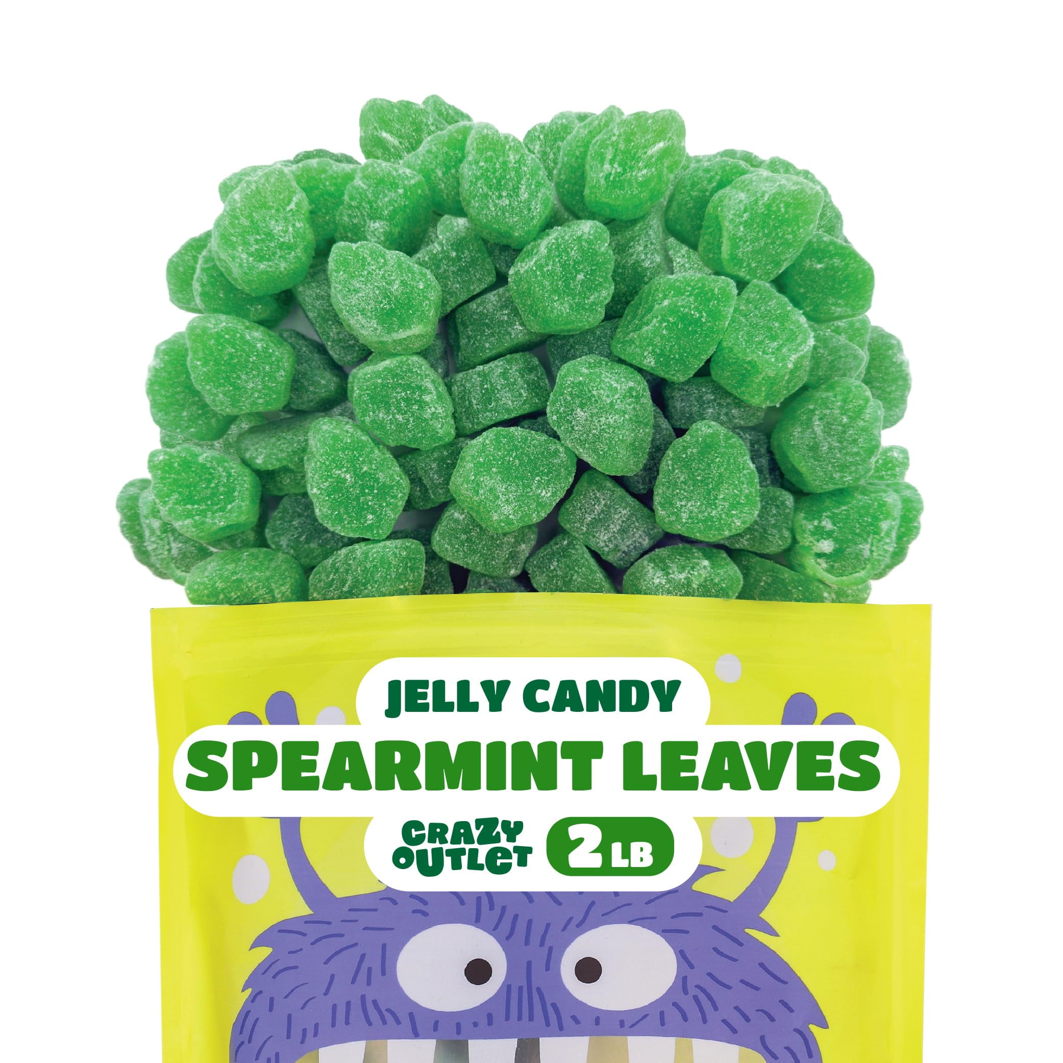 Spearmint Leaves Jelly Candy - MDA05 2 Pound Bulk Bag - Classic ...
