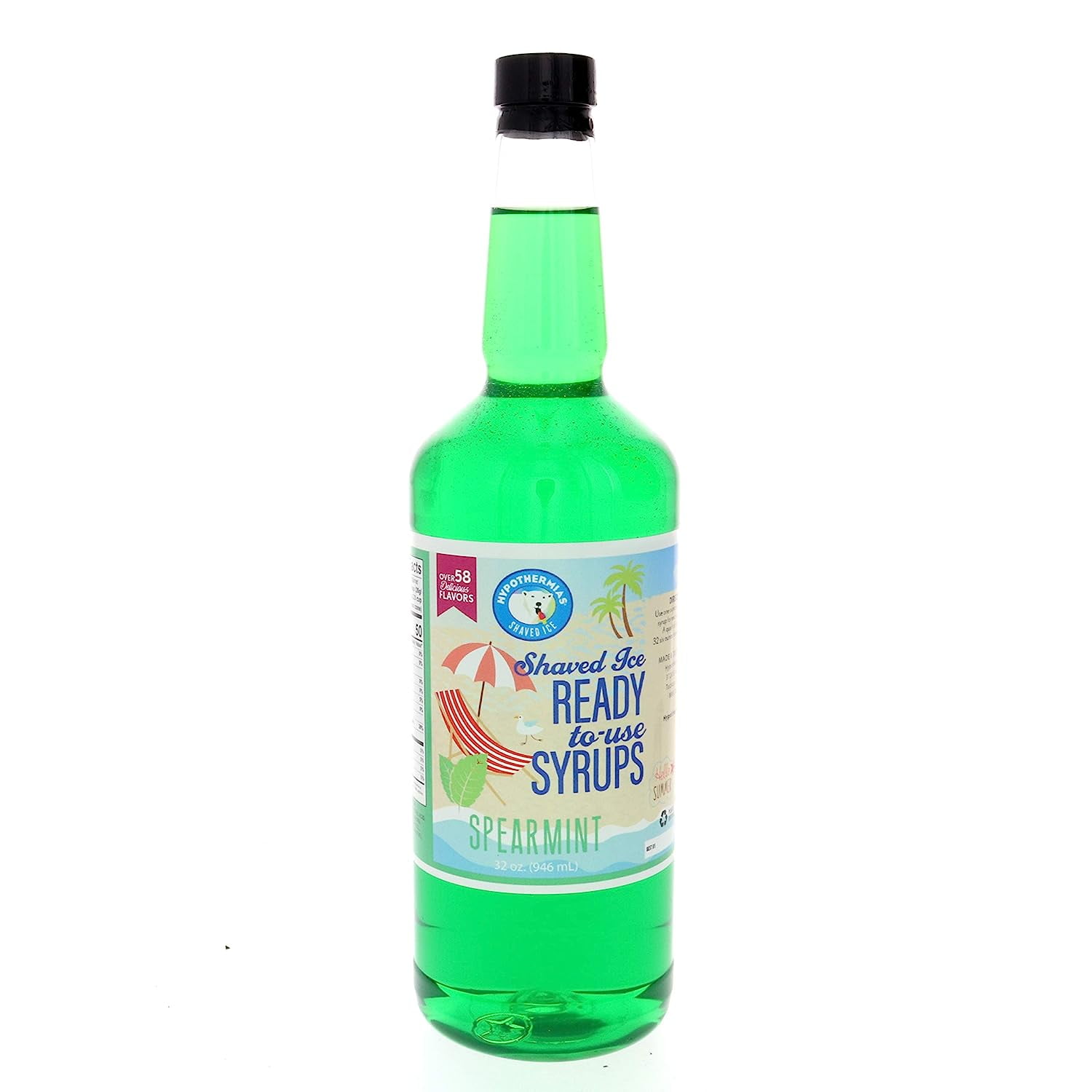 Spearmint Ready to Use Quart (32 Fl. Oz) Hawaiian Snow Cone Flavors ...