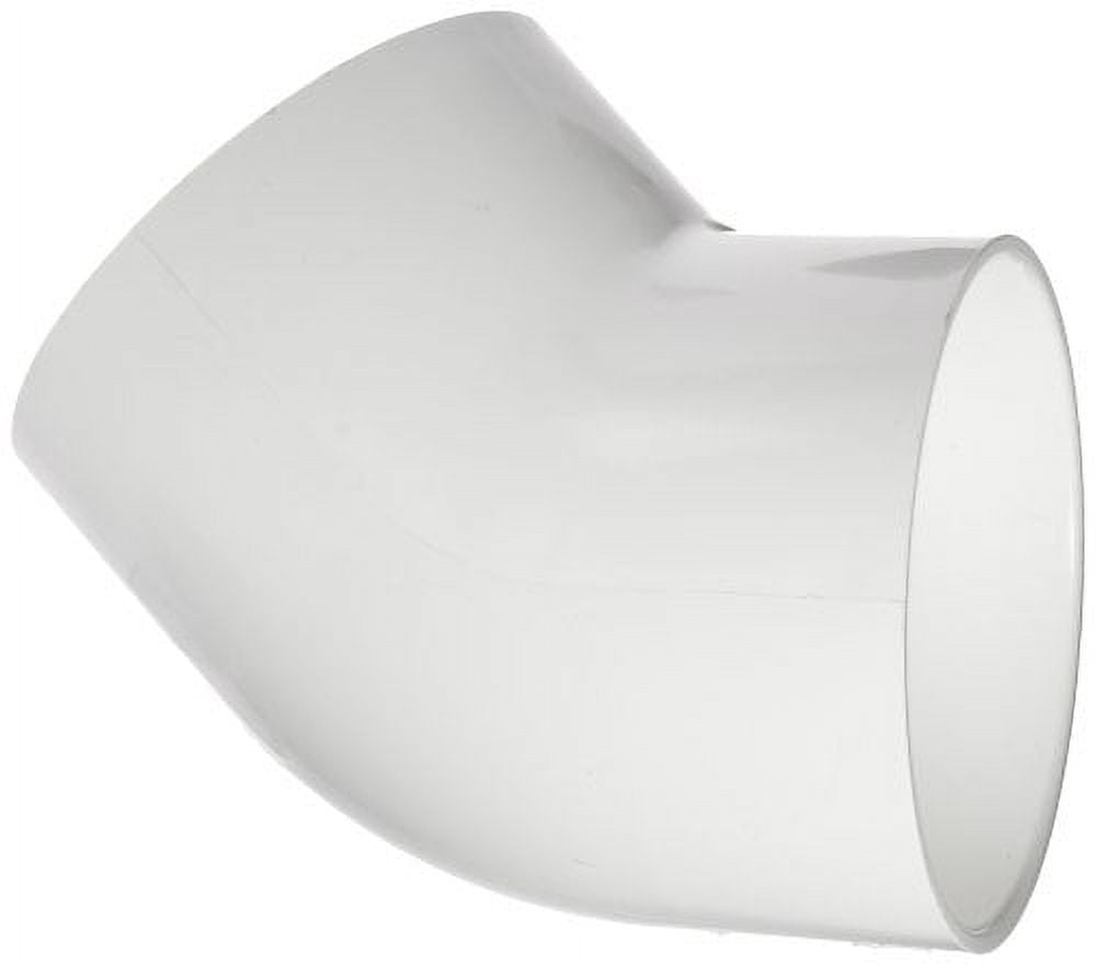 Spears 417 Series PVC Pipe Fitting, 45 Degree Elbow, Schedule 40, 8 ...