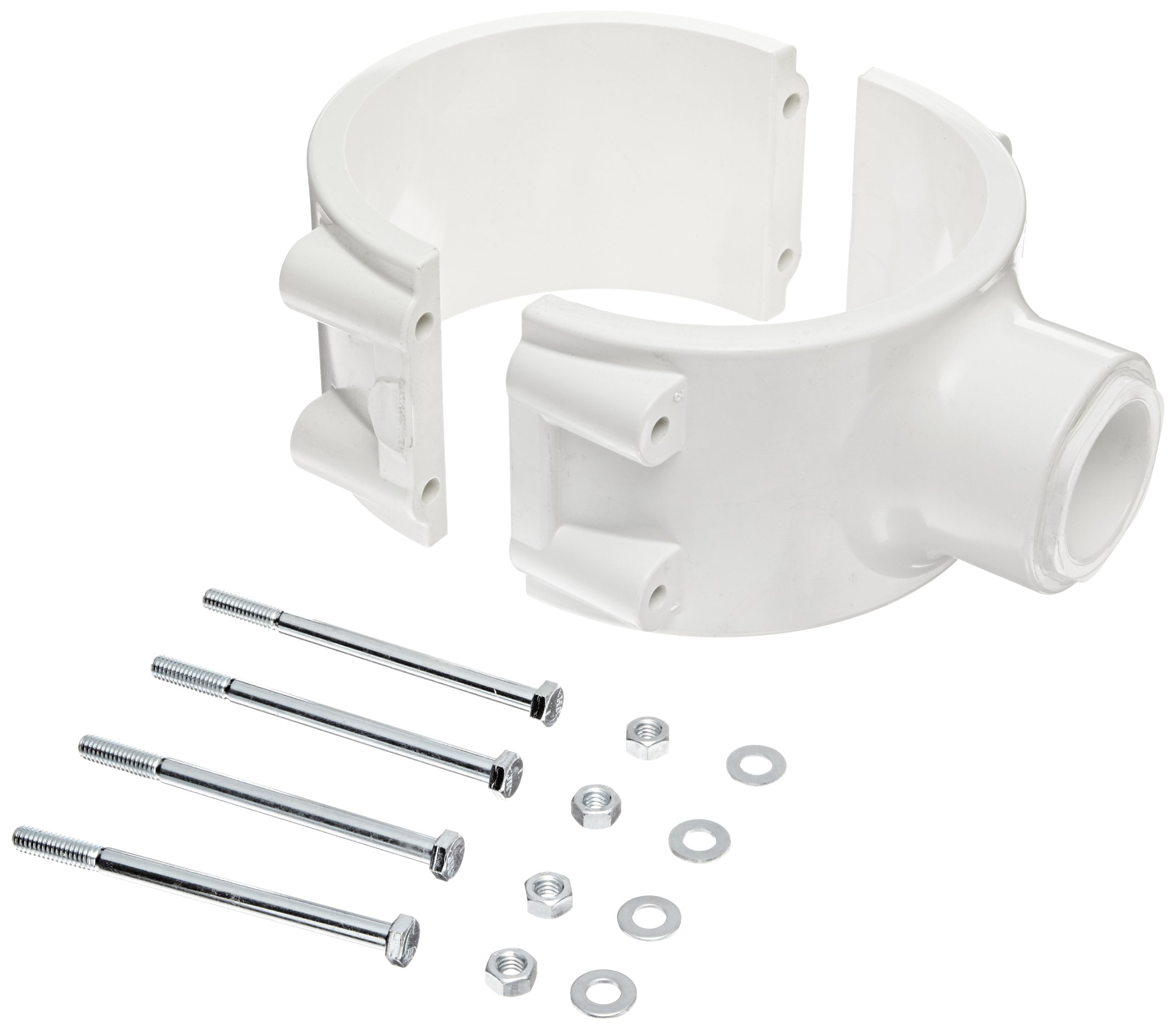 Spears 466E Series PVC Clamp-On Saddle with EPDM O-Ring, Zink Bolt ...