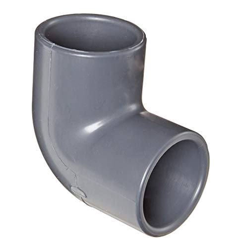 Spears 806 Series PVC Pipe Fitting, 90 Degree Elbow, Schedule 80, 1-1/2 ...