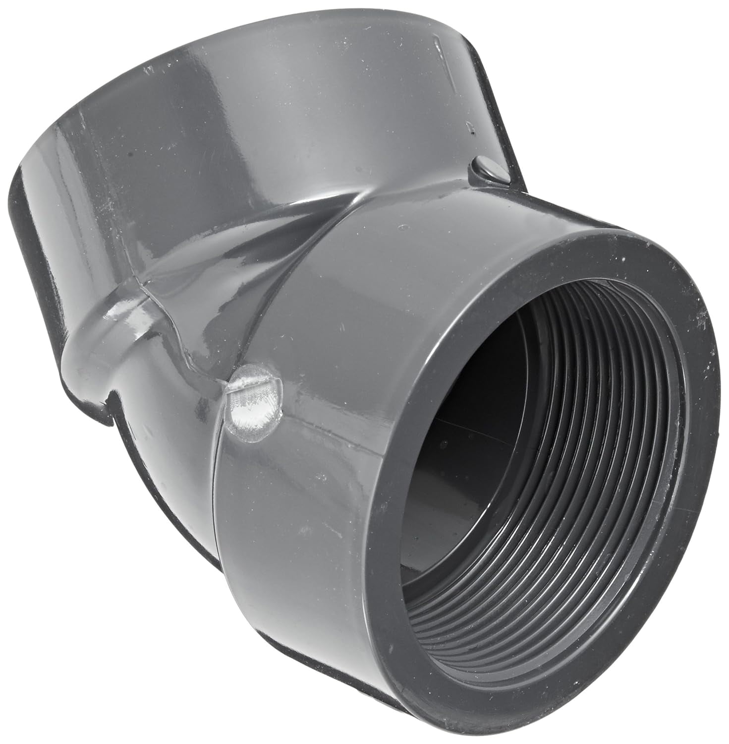 Spears 819 Series PVC Pipe Fitting, 45 Degree Elbow, Schedule 80, 2-1/2 ...