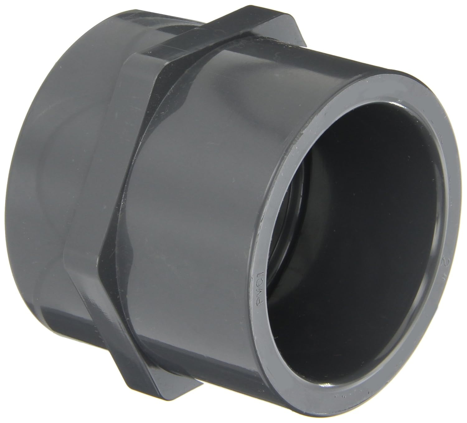 Spears 835 Series PVC Pipe Fitting, Adapter, Schedule 80, 2" Socket x ...