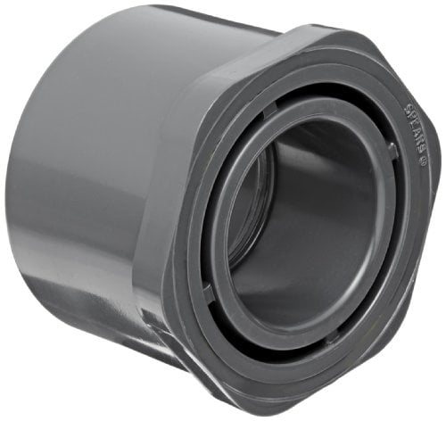 Spears 837 Series PVC Pipe Fitting, Bushing, Schedule 80, 2-1/2" Spigot ...