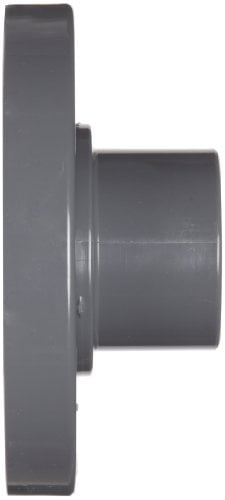 Spears 854-015 PVC Pipe Fitting, Van Stone Flange, Class 150, Schedule 80, Gray, 1-1/2" Socket ...