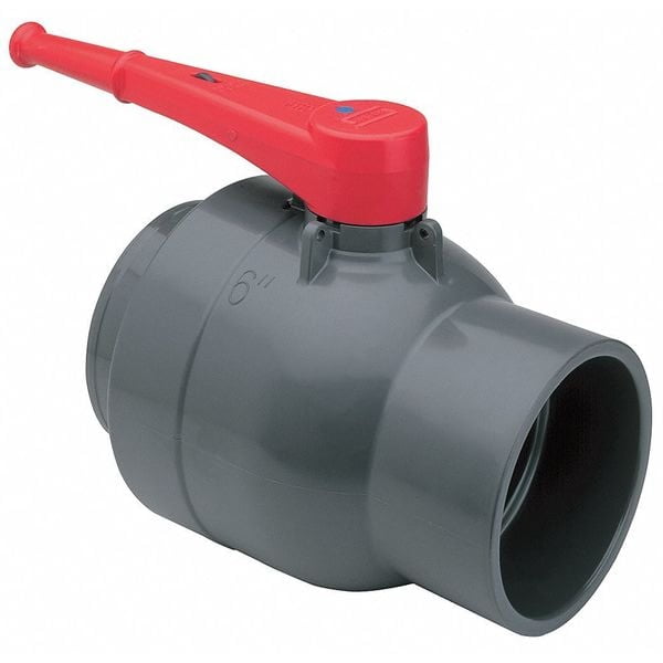 Spears 6" Socket PVC Compact Ball Valve Inline 2122-060 - Walmart.com