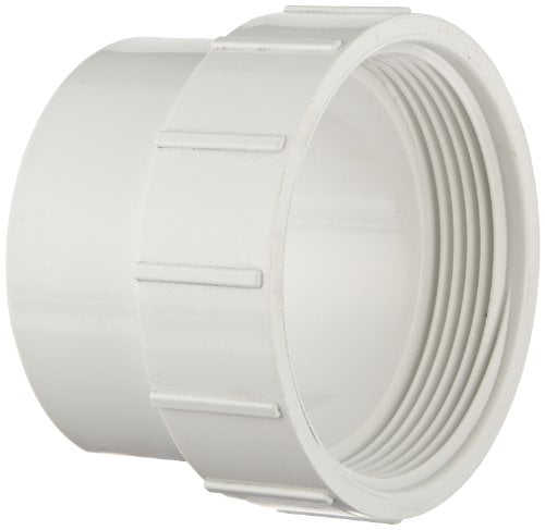Spears P105 Series PVC DWV Pipe Fitting, Cleanout Adapter, 3" Spigot x ...