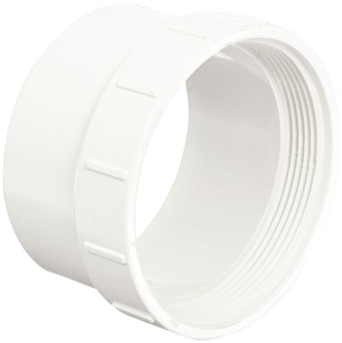 Spears P105 Series PVC DWV Pipe Fitting, Cleanout Adapter, 4" Spigot x ...