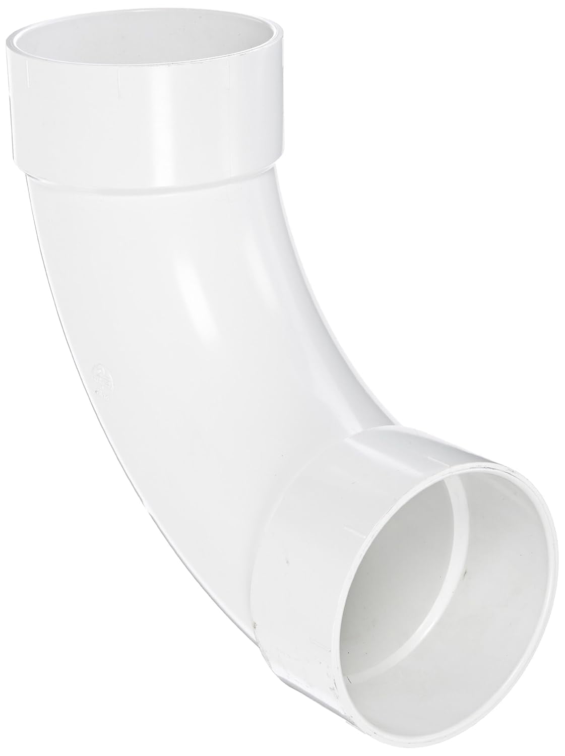 Spears P304 Series PVC DWV Pipe Fitting, 1/4 Bend, Long Sweep Elbow, 6 ...