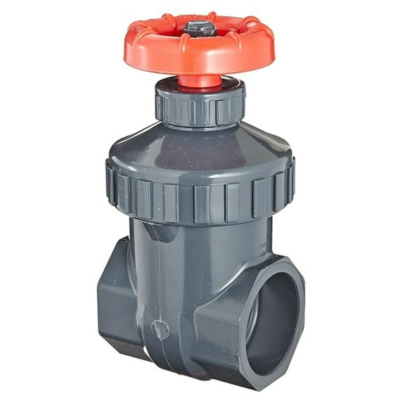 Spears PVC Gate Valve 1-1/4" Socket, Non-Rising Stem, Viton O-Ring ...