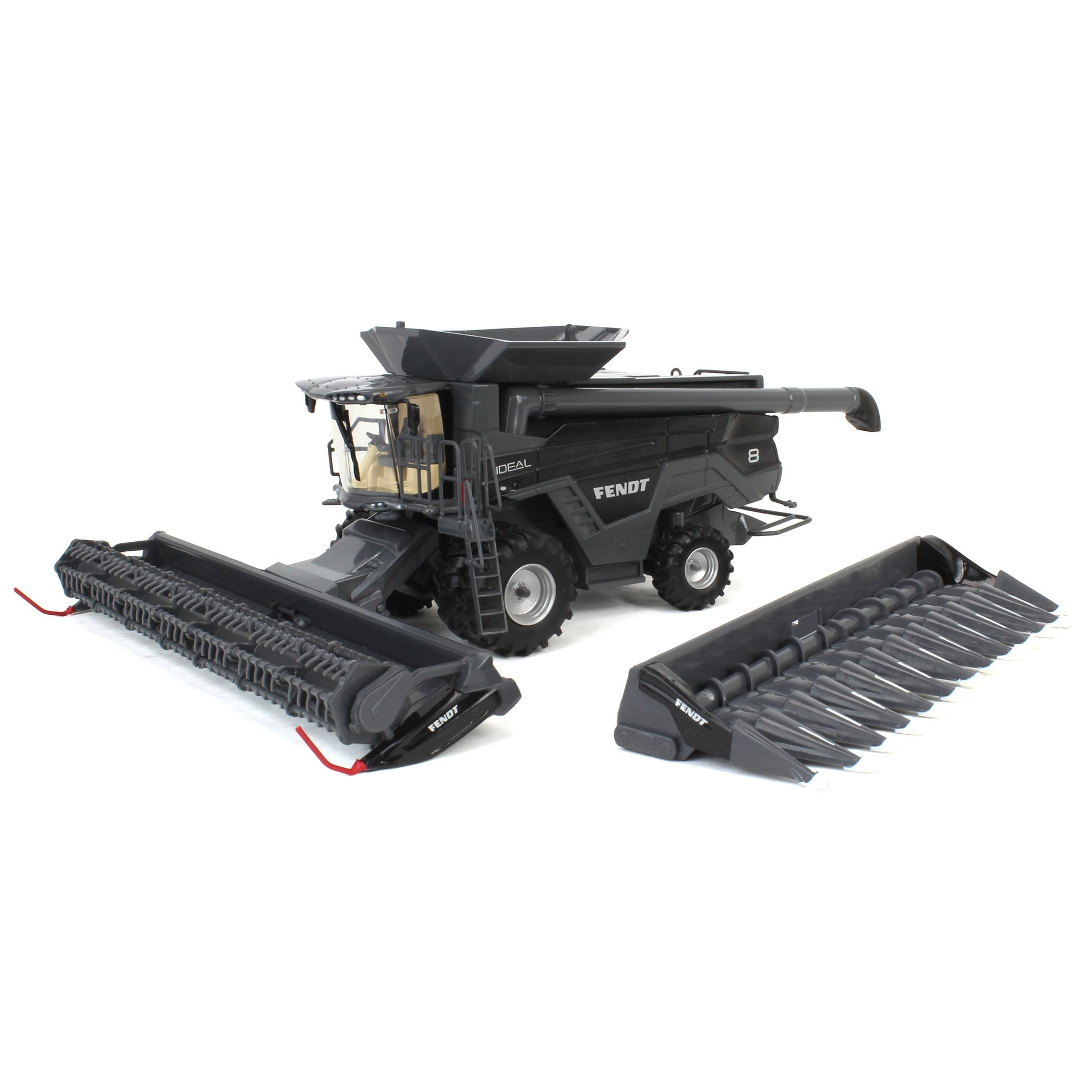 Fendt Ideal 8 Combine with Grain Head and 12 Row Corn Head Gray 1/64 ...