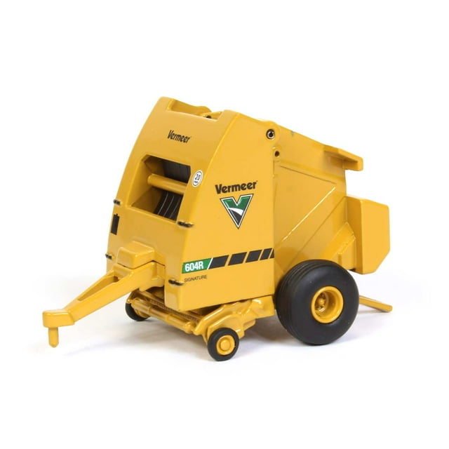 Spec Cast CUST 1639 1-64 Vermeer 604R Round Baler with Bale, Yellow ...