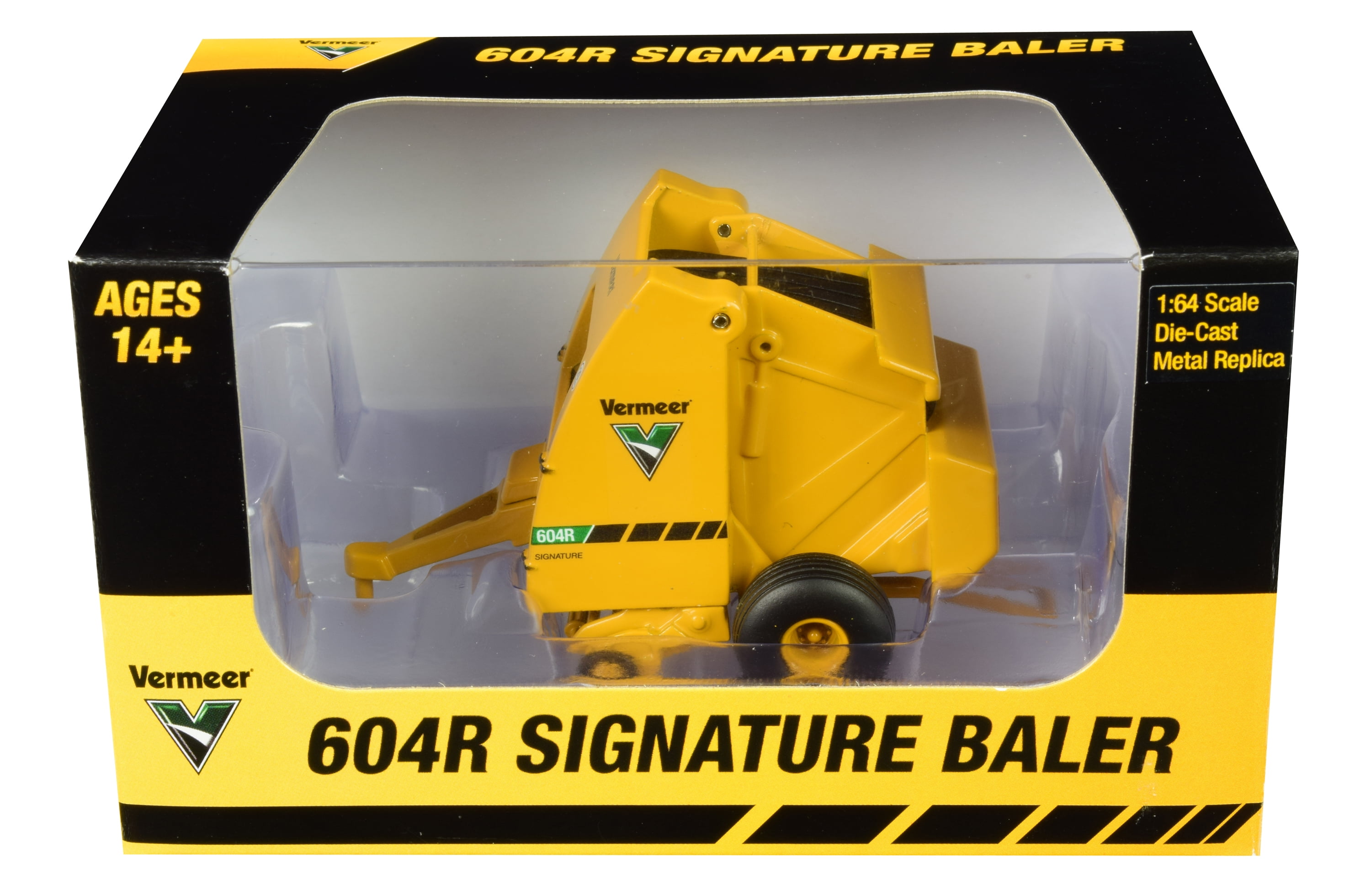 Spec Cast CUST 1639 1-64 Vermeer 604R Round Baler with Bale, Yellow ...