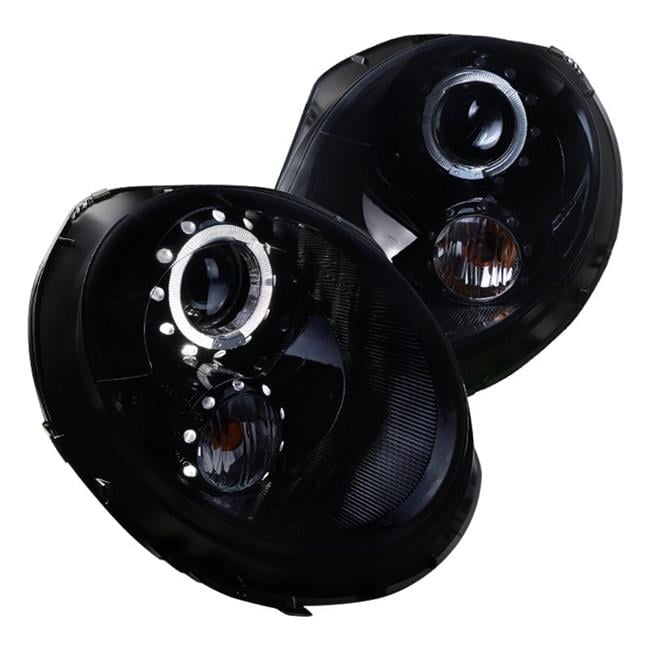 Spec-D 07-12 Mini Cooper Projector Headlights - Glossy Black - Walmart.com
