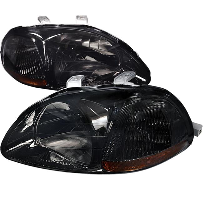 Spec-D Tuning 1996 - 1998 Honda Civic JDM Headlights - Smoke - Walmart.com