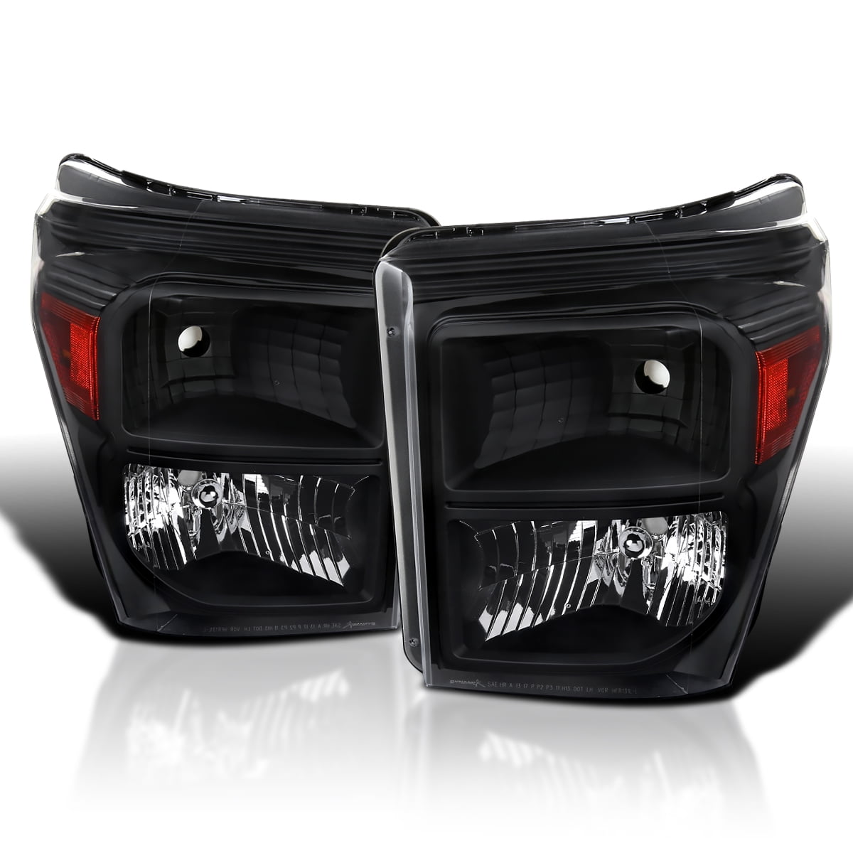 Spec-D Tuning Black Headlights Compatible with 2011-2016 Ford F250 F350 ...